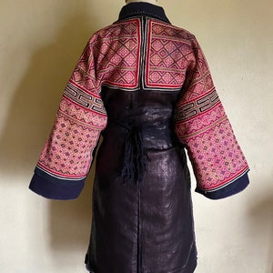 Rare Vintage Hmong Jacket - Belt | Women | Hemp | Hmong Embroidery | ± ...