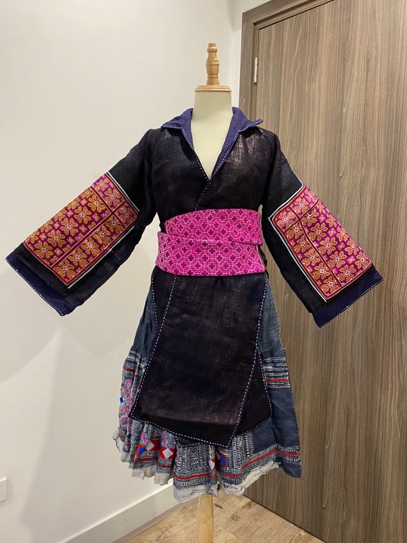 rare vintage hmong jacket - Gem