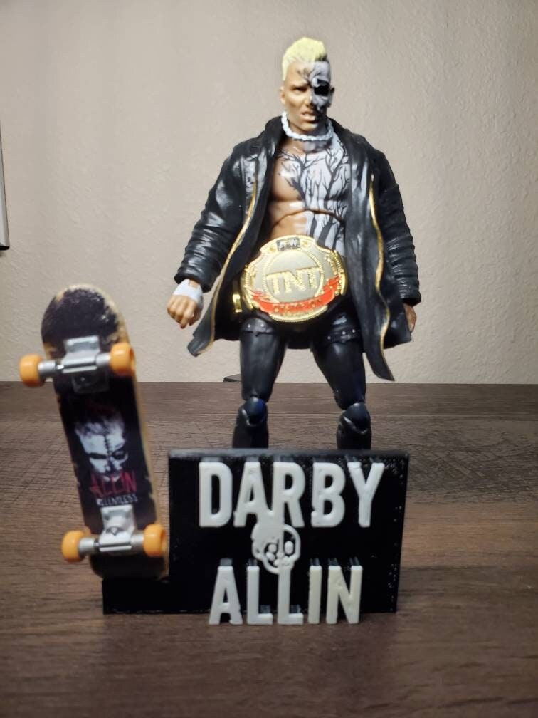 Darby Allin Figure Stand With Skateboard Holder - Etsy