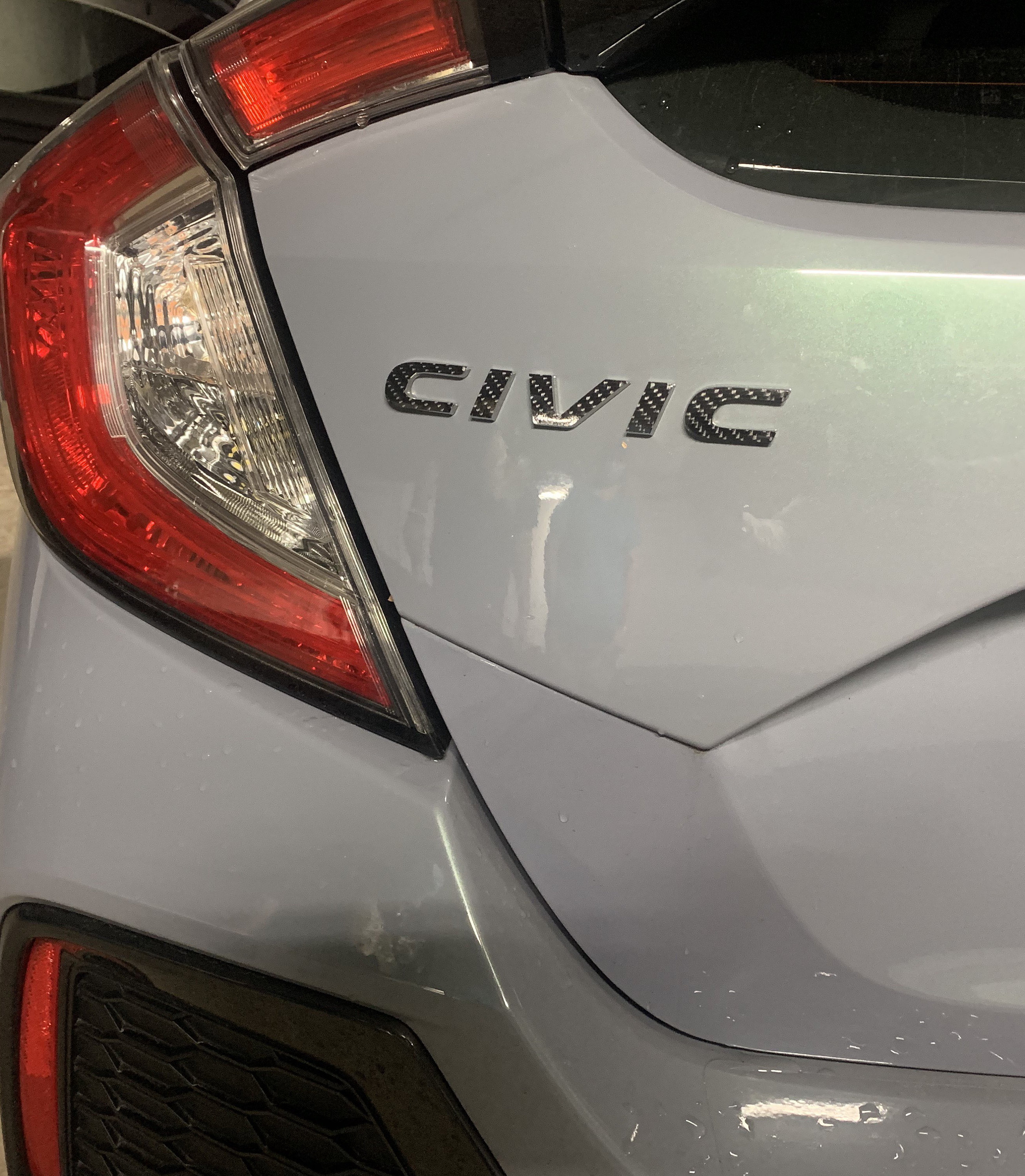 10th Gen civic emblem vinyl decal or overlay. Wont fit | Etsy