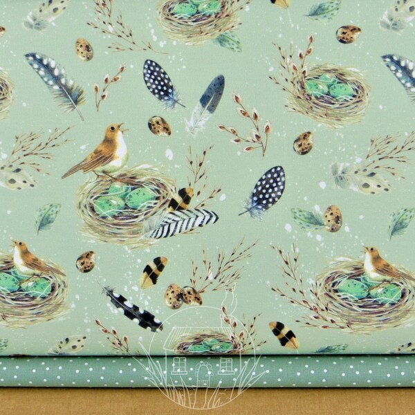 Bird Fabric - Etsy UK