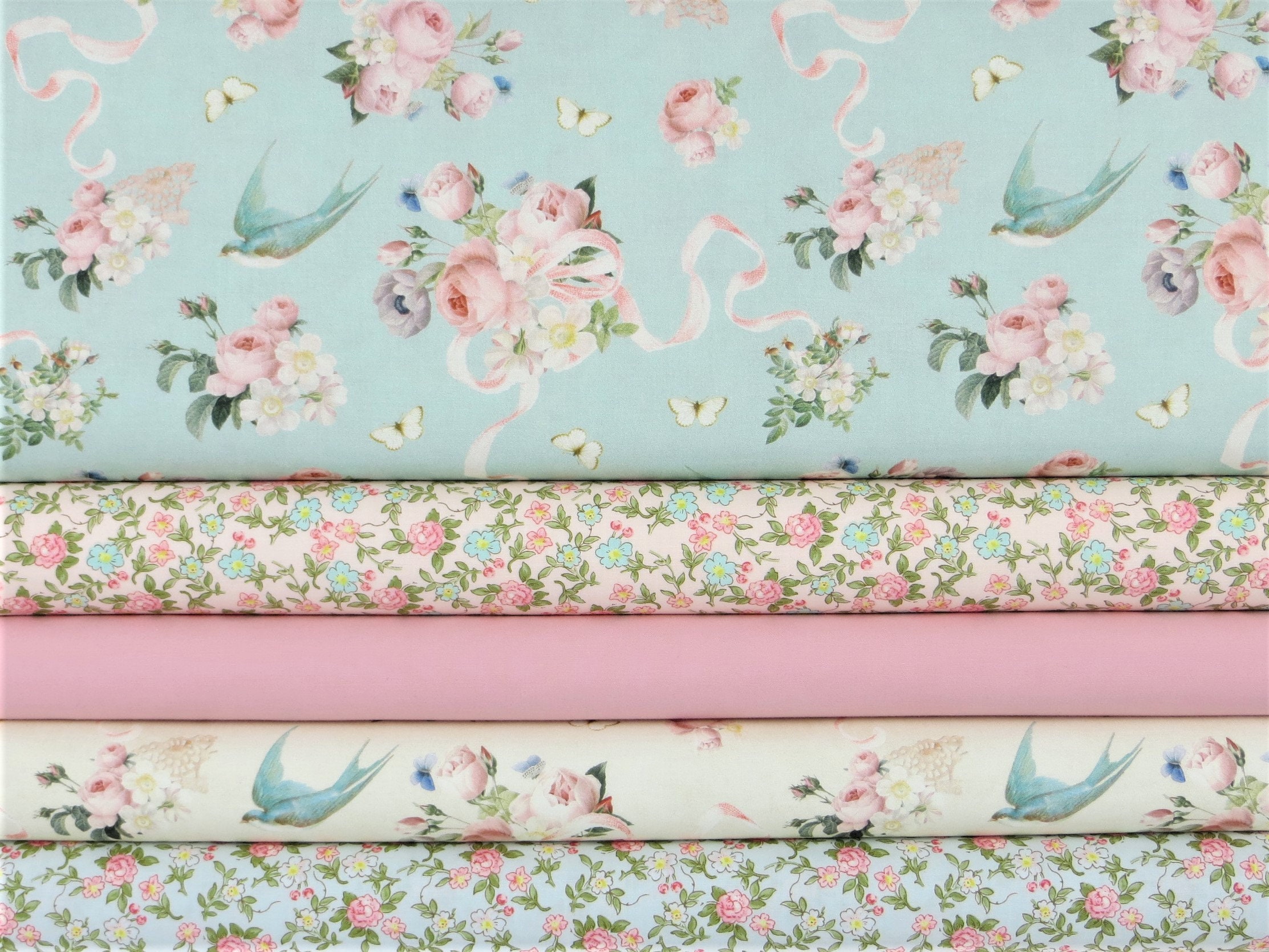 Rose and Violet's Garden 100% Cotton Fabric by Riley Blake - Etsy UK