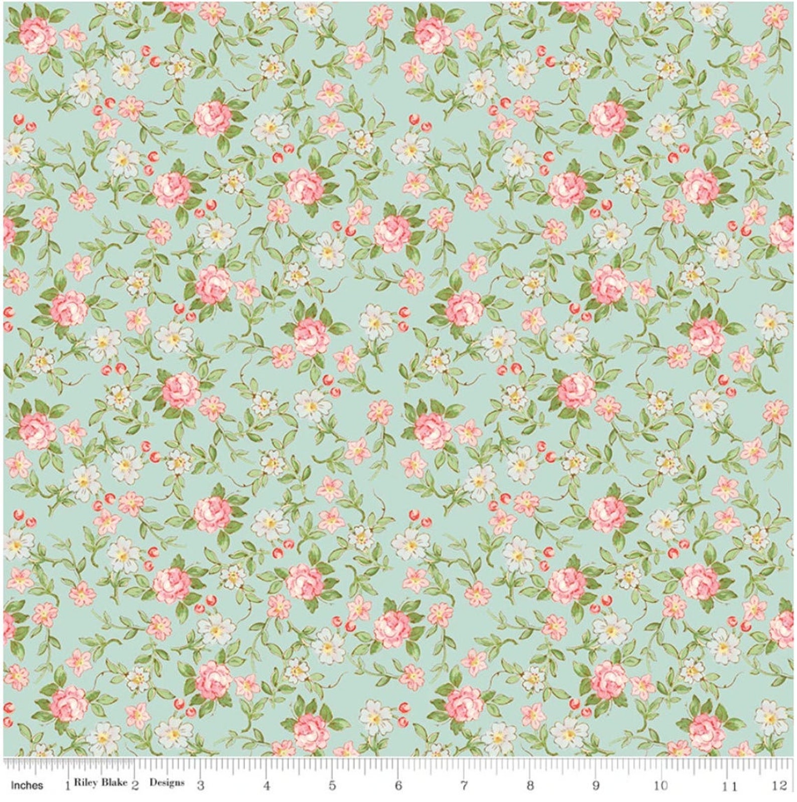 Rose and Violet's Garden 100% Cotton Fabric by Riley Blake - Etsy UK