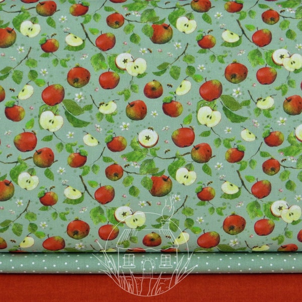 Apple Fabric - Etsy UK