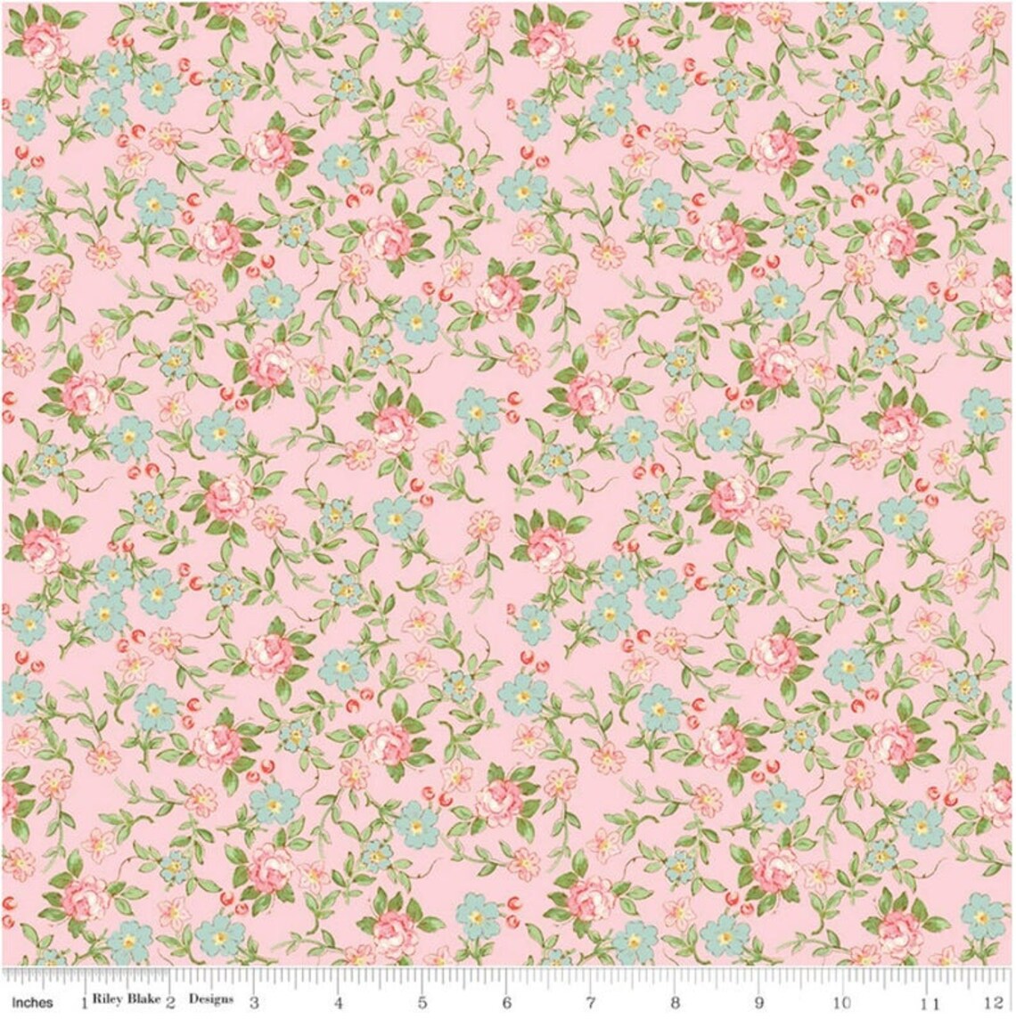 Rose and Violet's Garden 100% Cotton Fabric by Riley Blake - Etsy UK