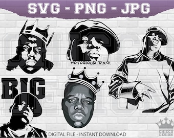 Biggie Smalls Svg | Etsy