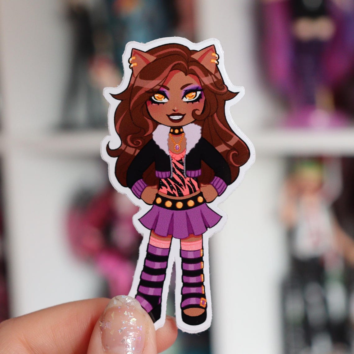 Monster Ghoulfriends Stickers -MH- | Frankie Draculaura Clawdeen ...