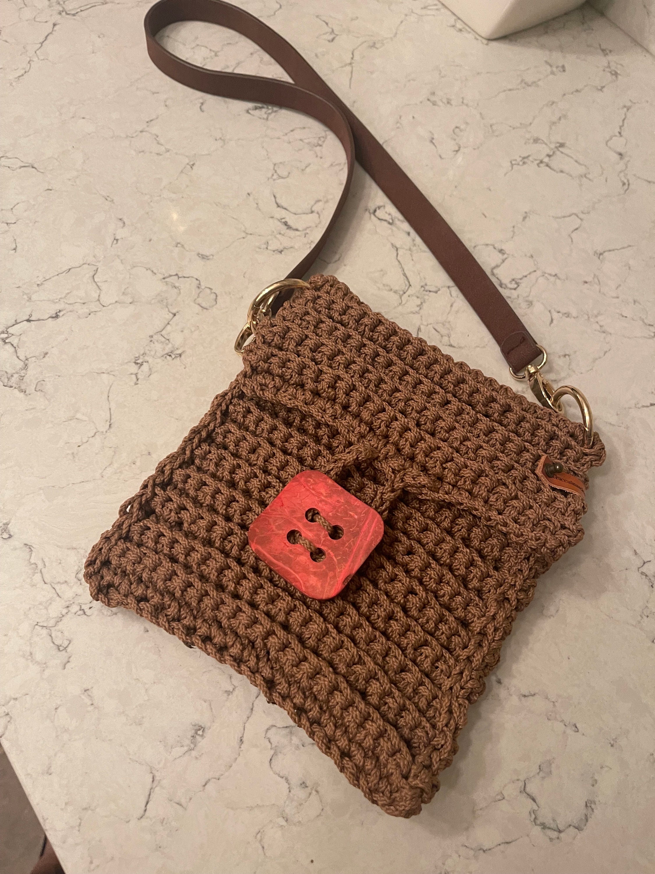 Handmade Crochet Walking Bag - Etsy