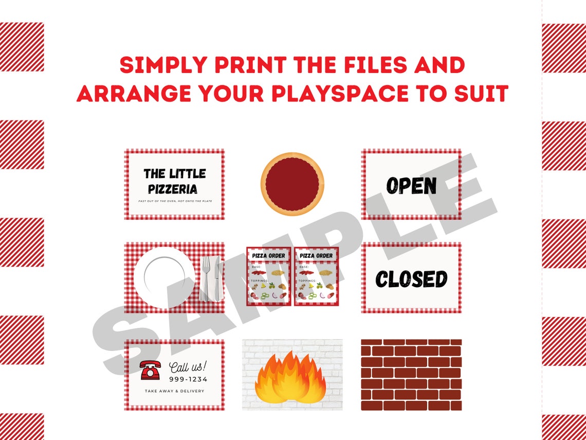 INSTANT DOWNLOAD | Pizza Shop Printables | Kids Activities | Rainy Days ...