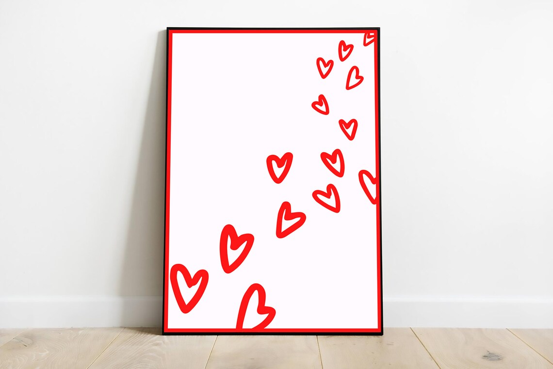 Love Digital Print Digital Wall Art Kids Wall Art Ideas | Etsy