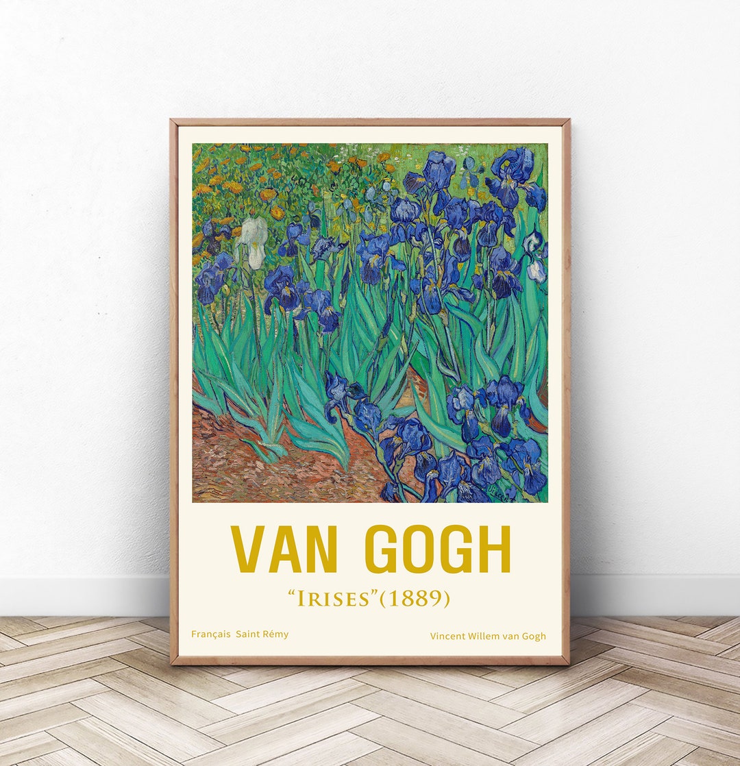 Vincent Van Gogh Exhibition Poster Printable Colorful Lrises Print ...