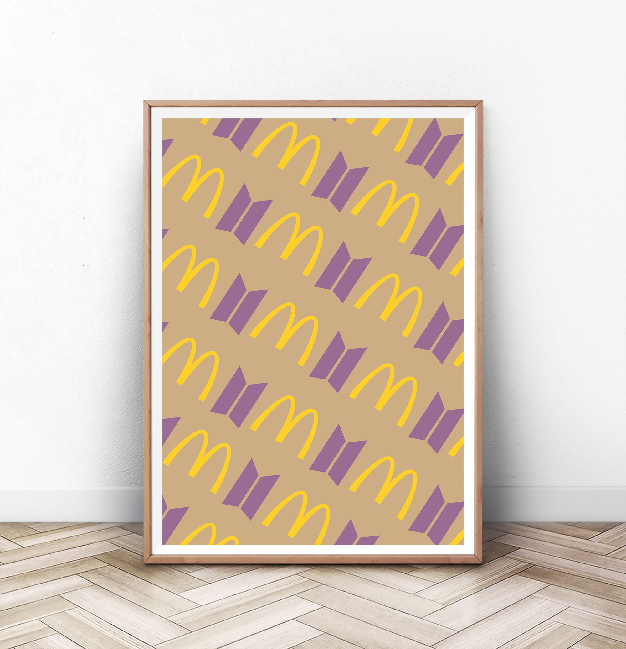 Bts X Mcdonalds Meal Set in Korea Poster BTS Logo Print Bts - Etsy ...