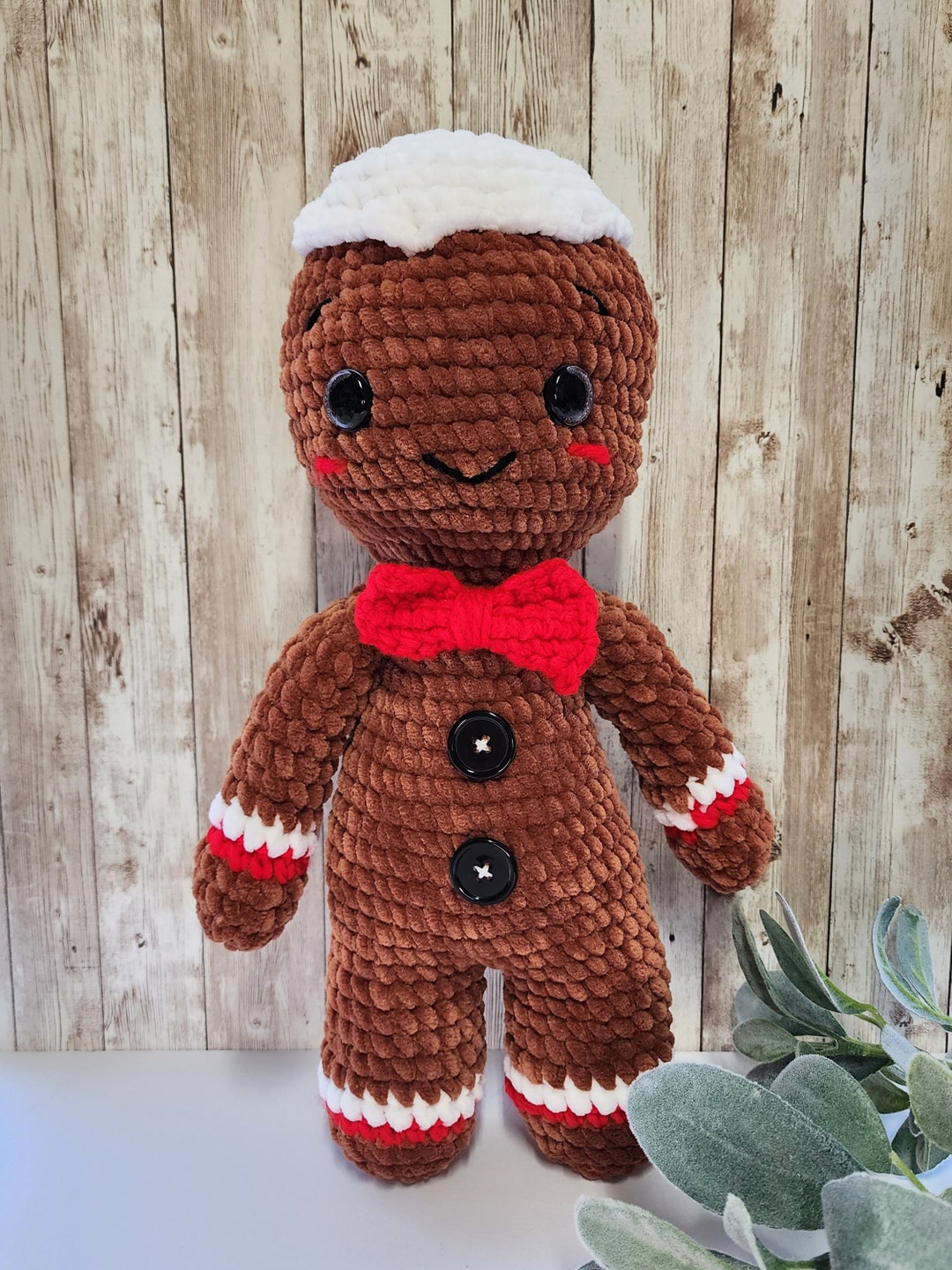 Gingerbread Man Plushie - Etsy