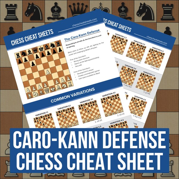 Chess Cheat Sheets - Etsy