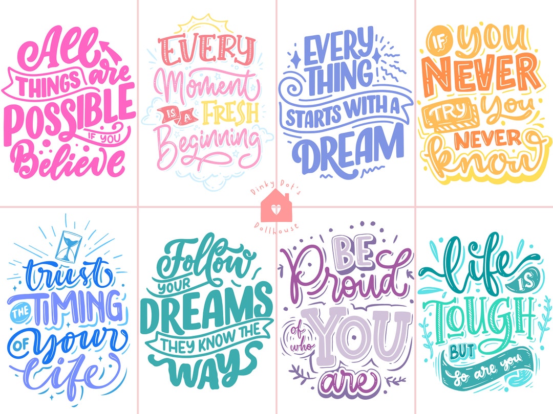 Digital Version Positivity Inspirational Quotes Digital Art DOWNLOAD ...