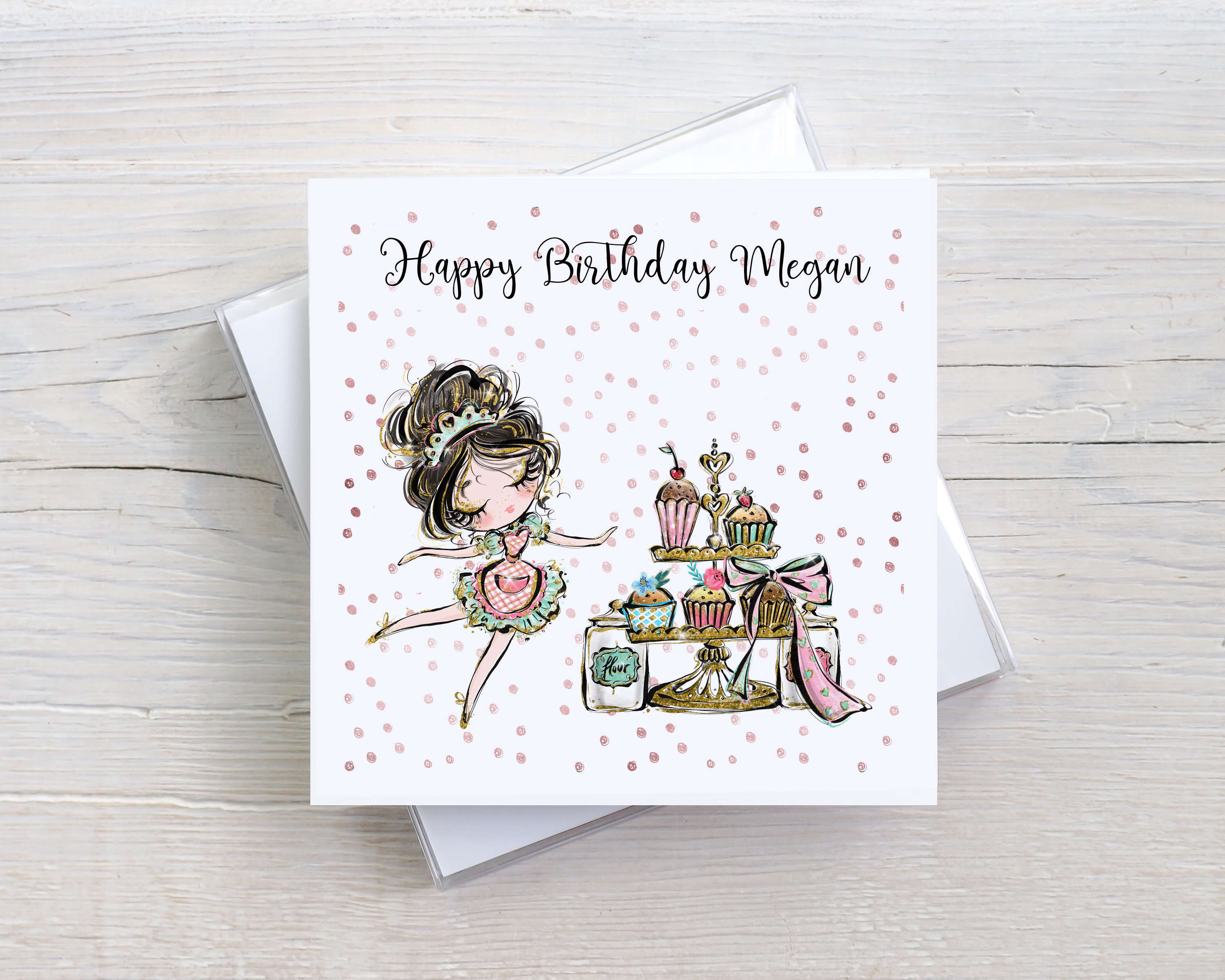 Baker Birthday Card Personalised Birthday Card Cake Birthday - Etsy UK