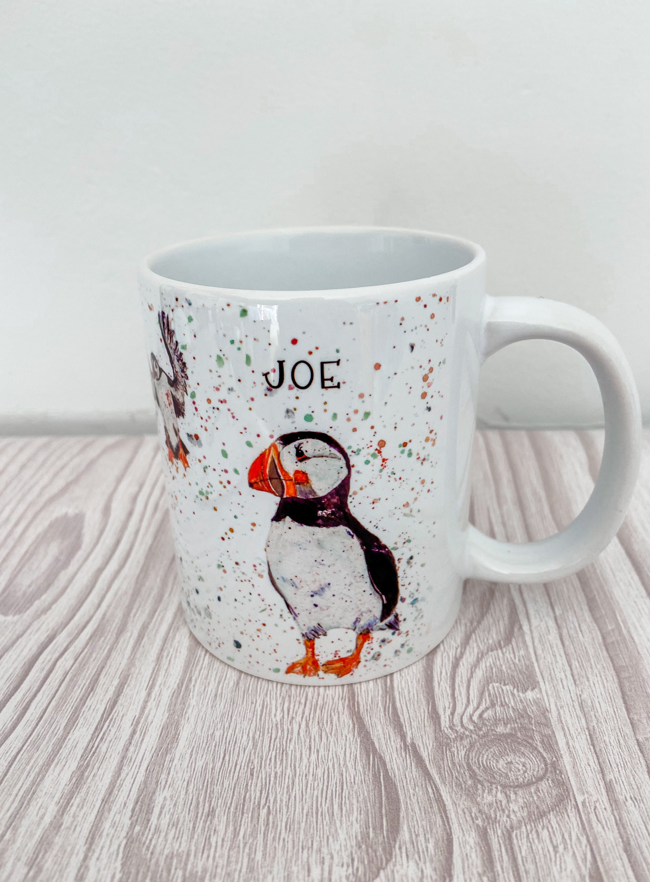 Puffin Mug Personalised Mug for Her Puffin Gift Custom - Etsy UK