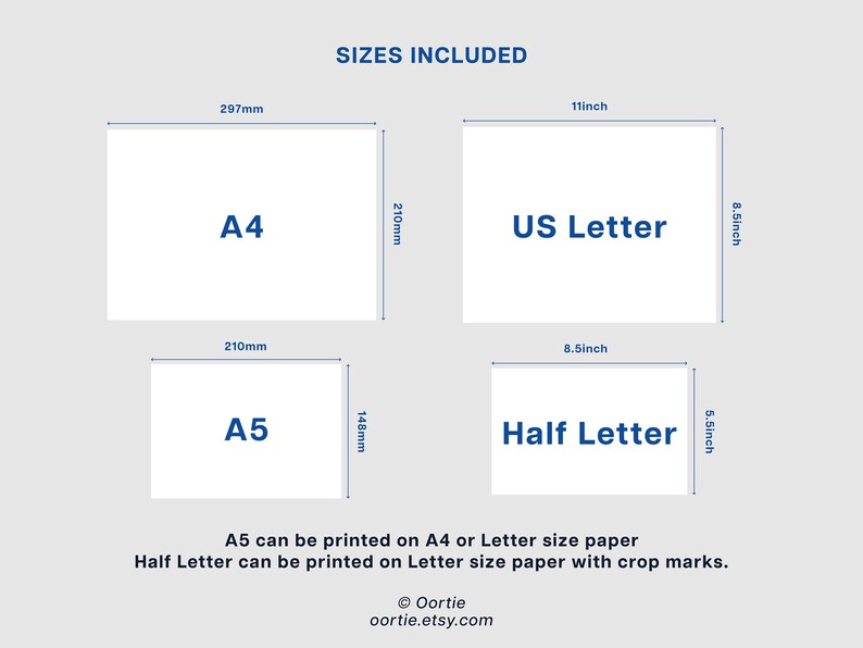 Undated Weekly Timeline Planner on 1 Page With Minimalist Style ...