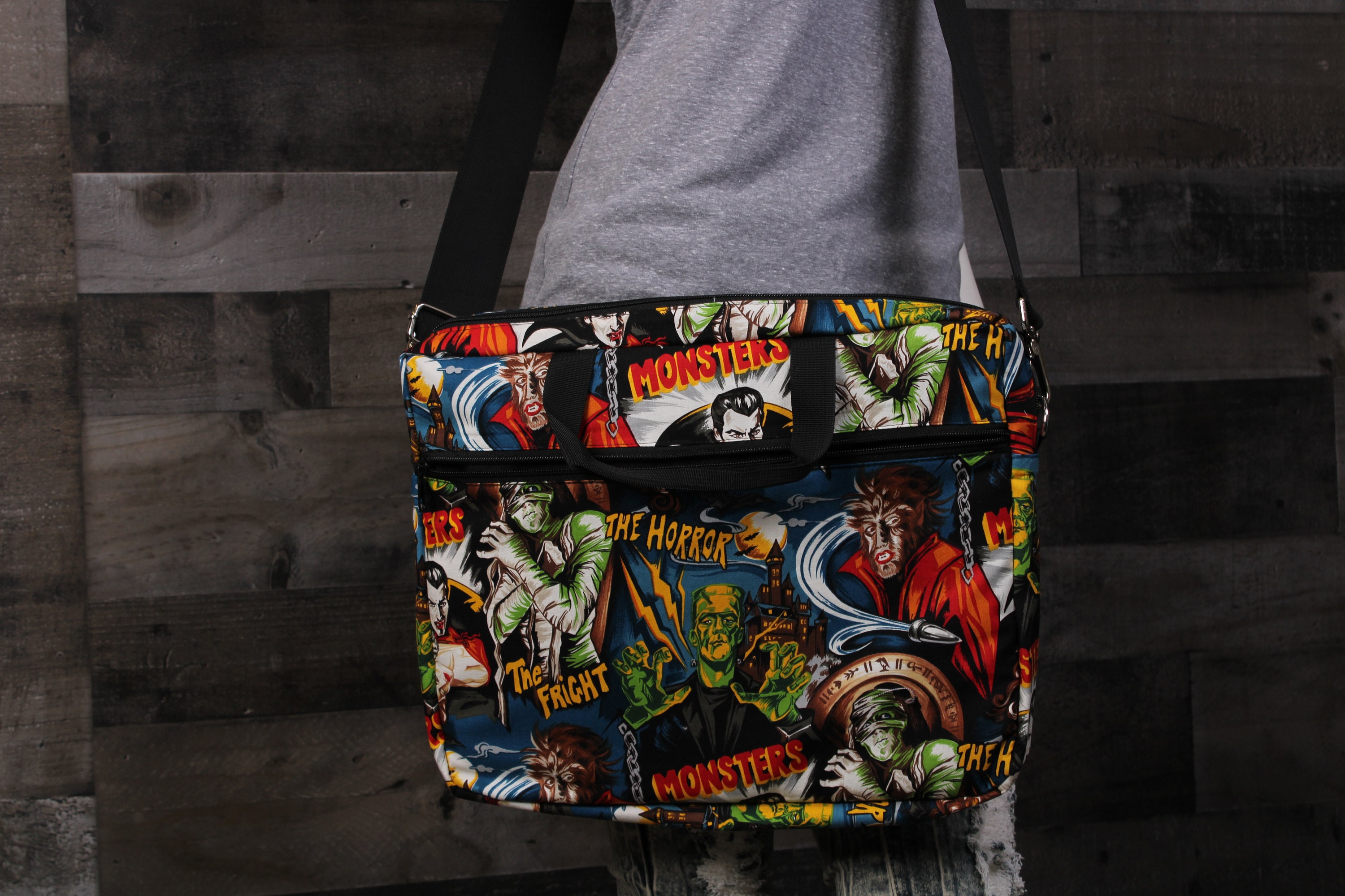 Movie Monsters Laptop Bag. Movie Monsters Computer Bag. - Etsy