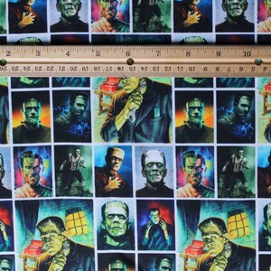 Frankenstein Fabric. Horror Movie Fabric. Horror Movie Fabric per Yard ...