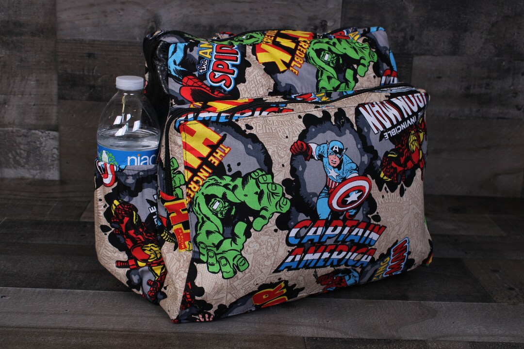Avengers Comic Baby Diaper Bag. Superhero Comic Diaper Bag. Avengers ...