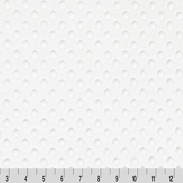 White Minky Dot Fabric - Etsy