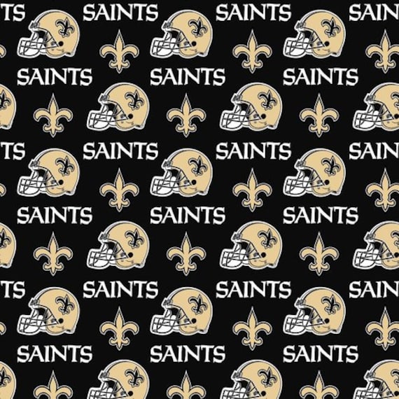 New Orleans Saints All Over Fabric. Saints Fabric. Saints | Etsy