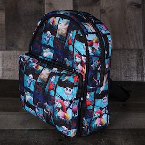 Jack and Sally Backpack. Nightmare Before Christmas Backpack. Backpack ...