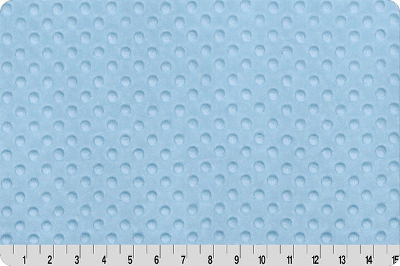 Baby Blue Cuddle Dimple Dot Fabric. Baby Blue Minky Dot | Etsy