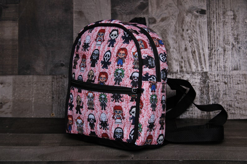 Horror Monsters Chibi Mini Backpack. Horror Movie Mini - Etsy