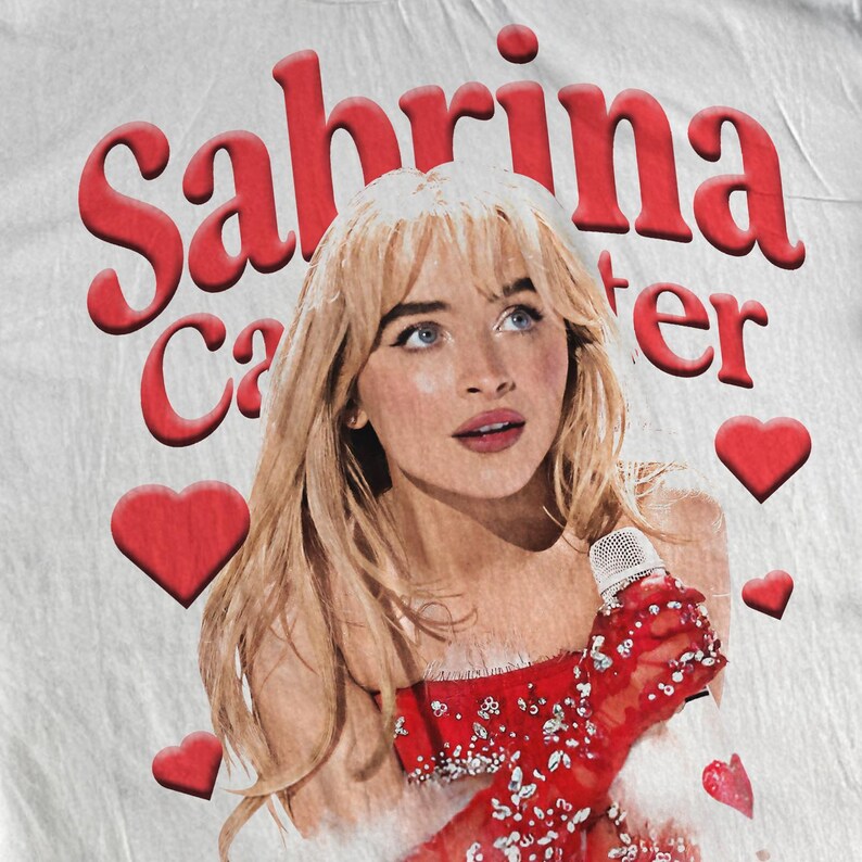 Sabrina Carpenter Png Design Bootleg for DTF and DTG Method for White ...