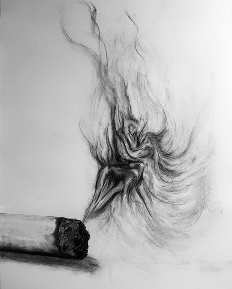 Smoke Pencil Drawings
