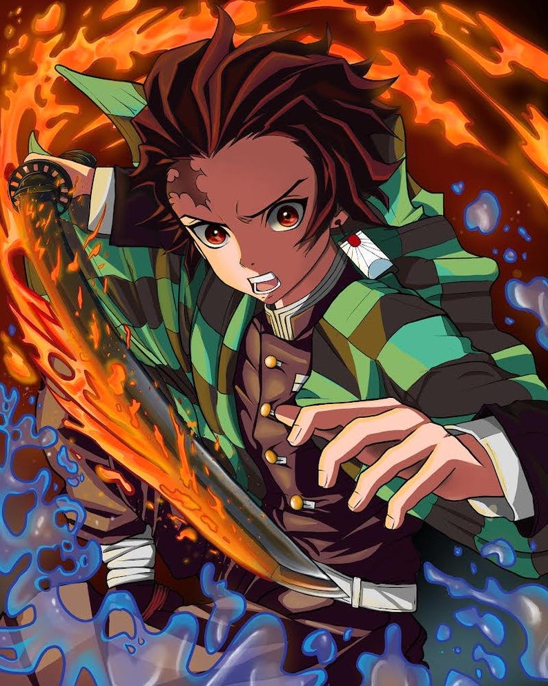Demon Slayer Tanjiro - Etsy