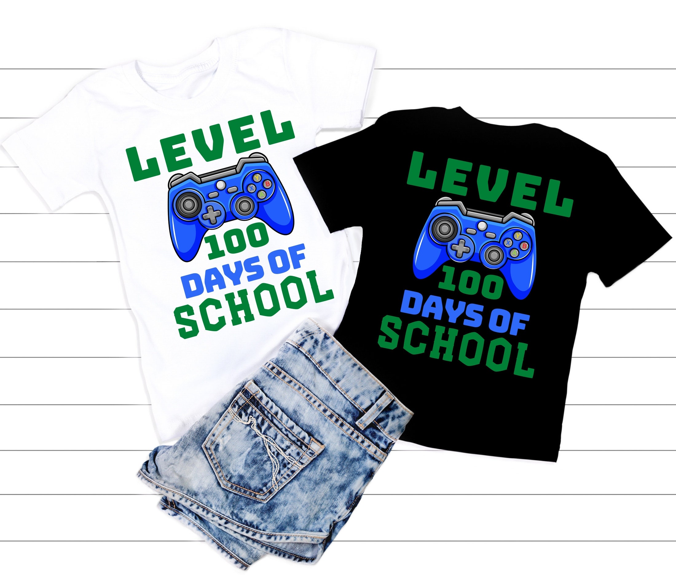 Level 100 Days of School PNG 100 Days of School PNG School Shirt Design ...