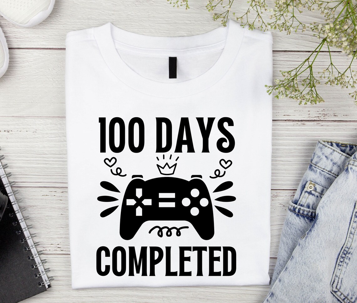 100 Days Complete Svg, Level 100 Days Svg, Boy 100th Day of School Svg ...