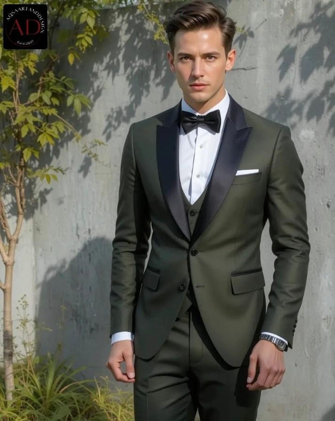 Olive Green Tuxedo Rental