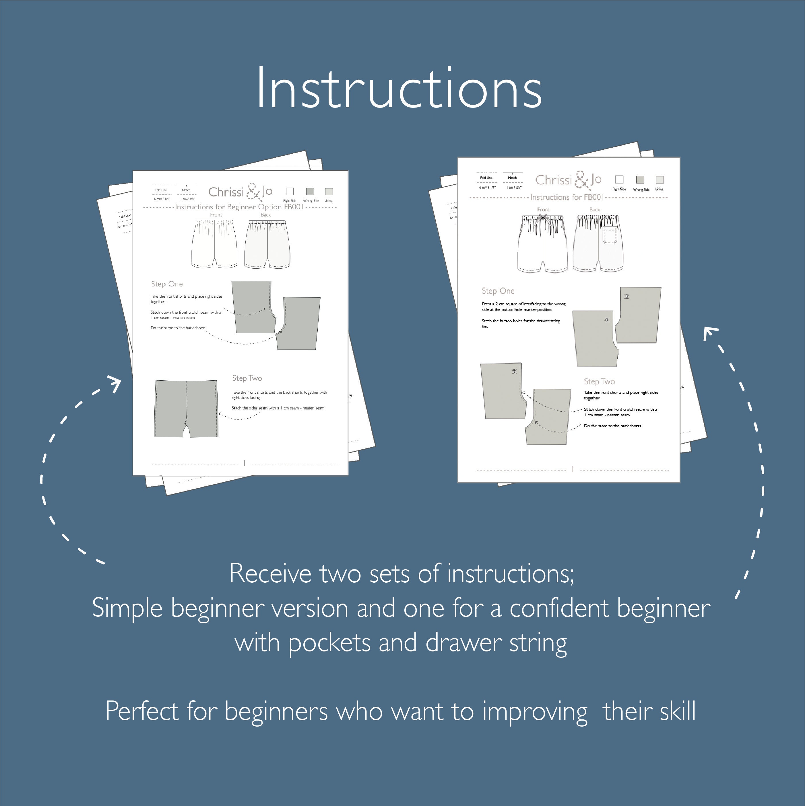 Finley Shorts Easy PDF Sewing Pattern Begginers Sewing - Etsy