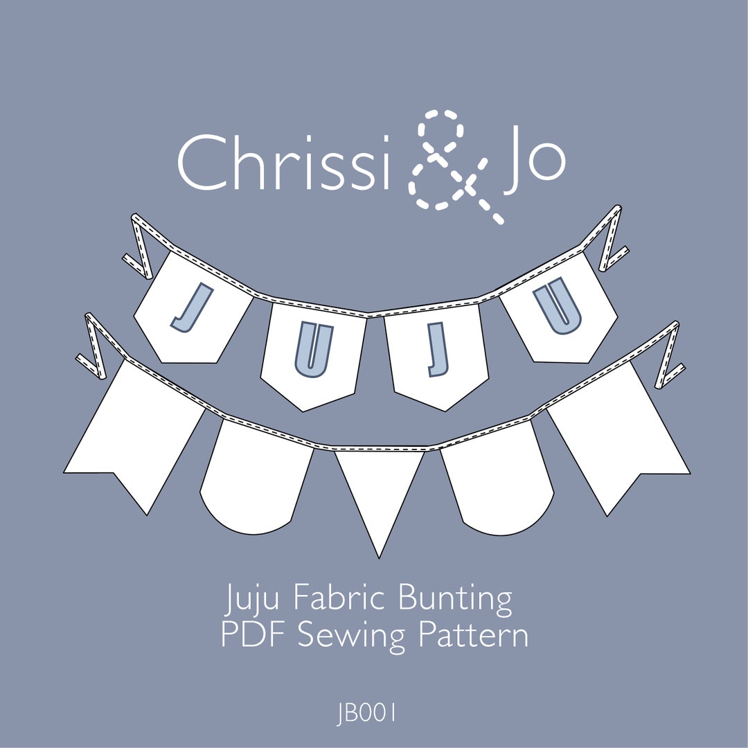 Juju Fabric Bunting PDF Sewing Pattern - Etsy