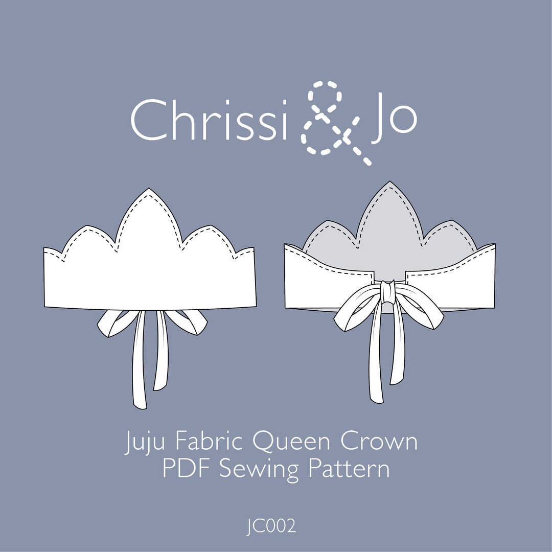 Juju Fabric Queen Crown PDF Sewing Pattern - Etsy