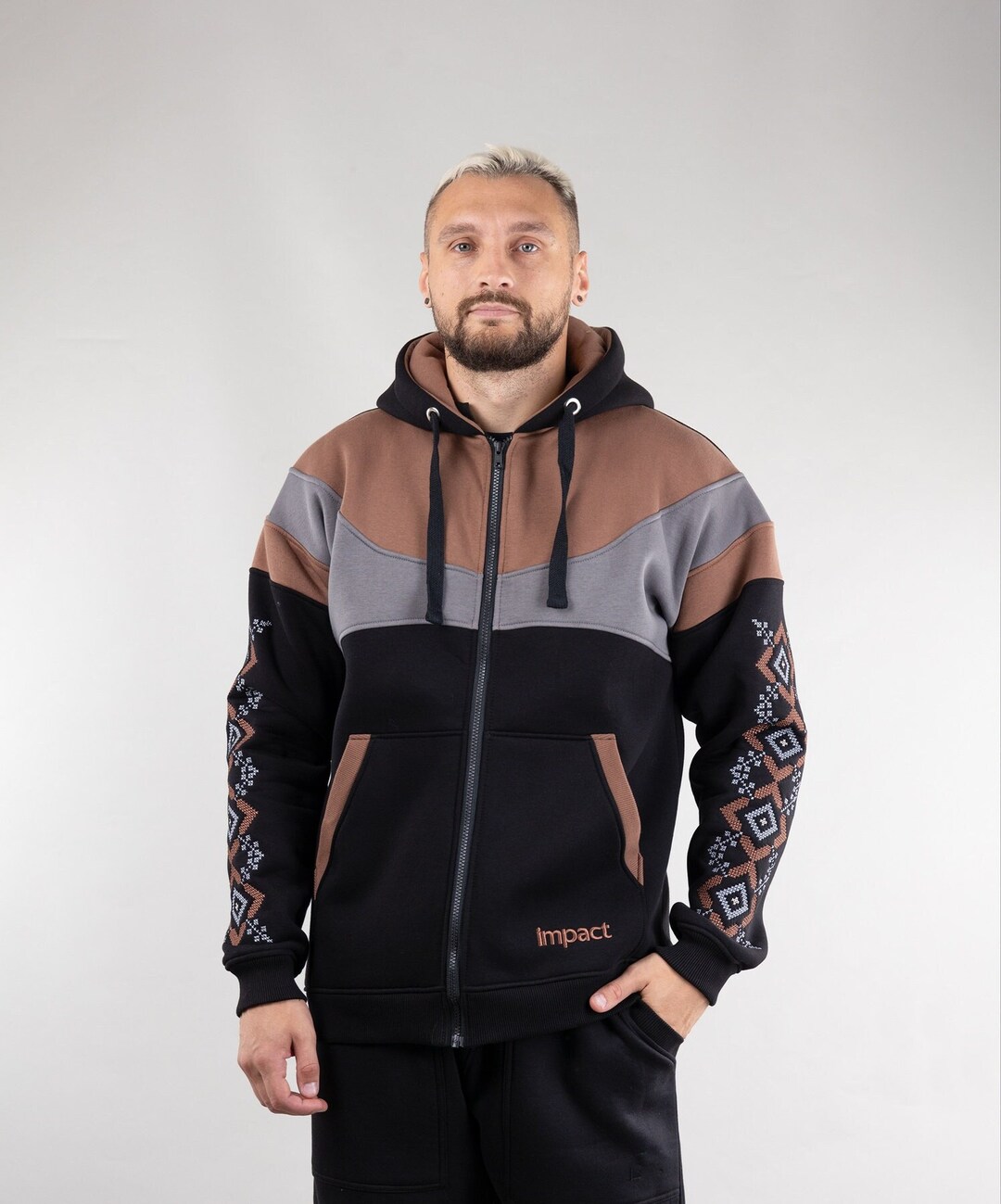 Hoodie sunrise Hooded Sweater Ukrainian Full-zip - Etsy