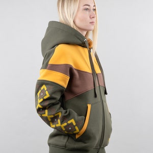 Hoodie "sunrise", Hooded Sweater, Ukrainian Full-zip Sweatshirt With ...