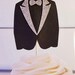 Wedding Dress and Tuxedo Cupcake Toppers or Appetizer Picks. Set of 12 ...