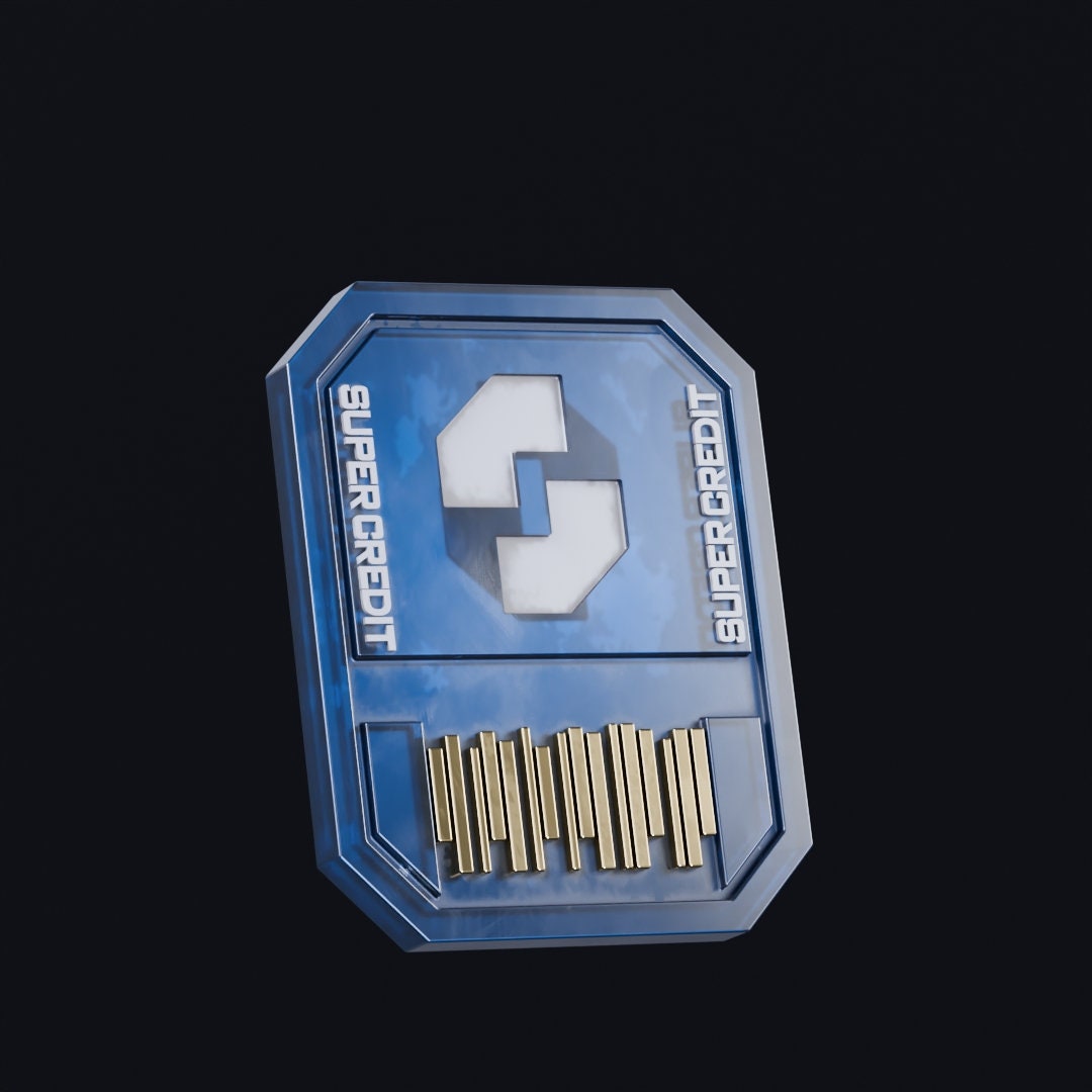 Modelo 3D imprimible de súper crédito pre-compatible - Etsy España