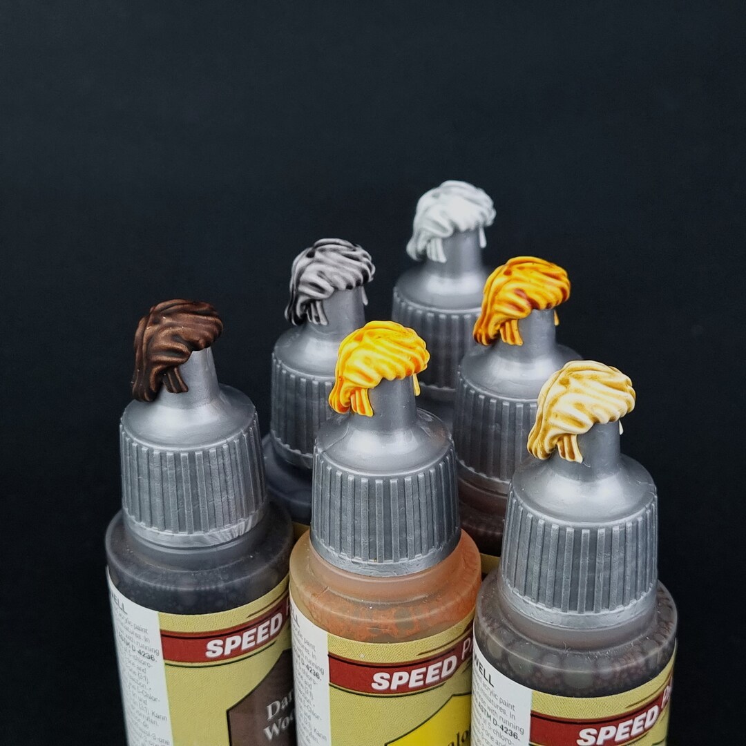 Color Swatch Toppers for Dropper Bottle Miniature Paints 3D Printed the ...