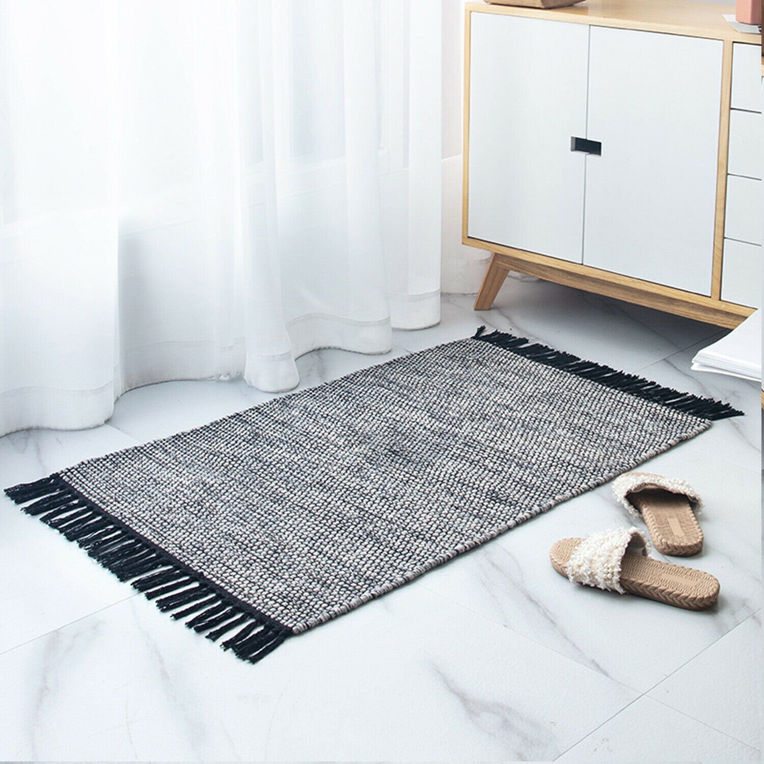 Handmade Cotton Rugs Bohemian Style Small Area Rag Rug Floor - Etsy UK