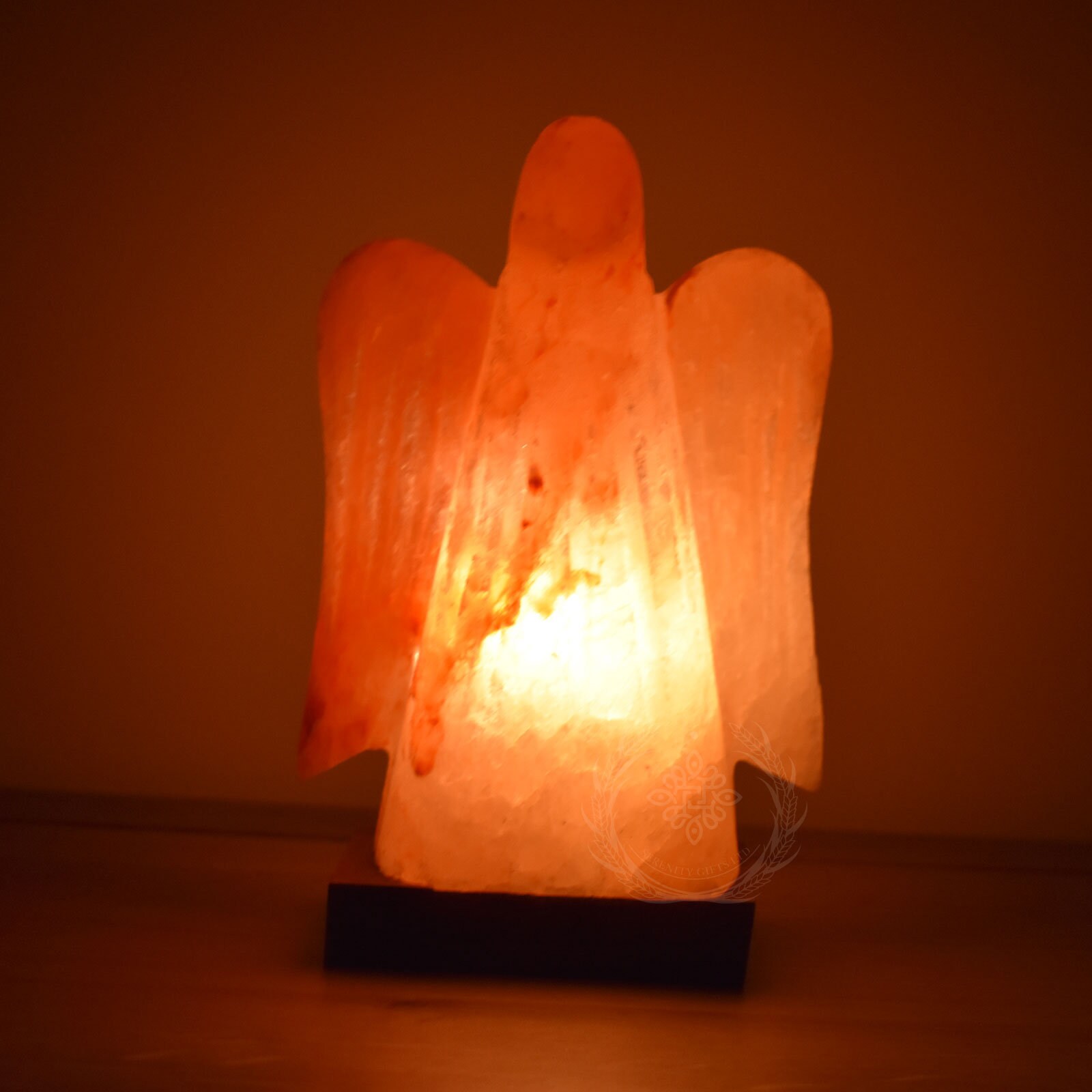 Himalayan Angel Salt Lamp 100% Pink Crystal Salt Lamp Natural Ionizing ...