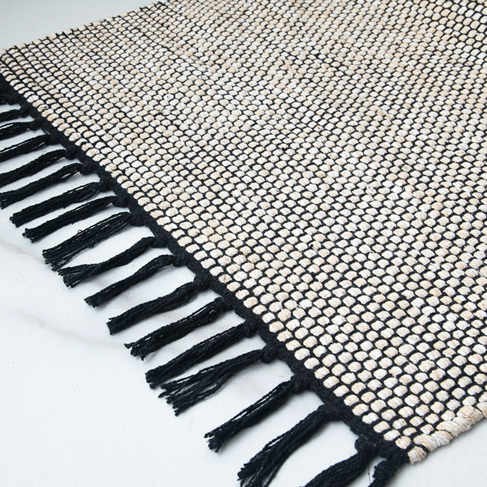 Handmade Cotton Rugs Bohemian Style Small Area Rag Rug, Floor Mats ...