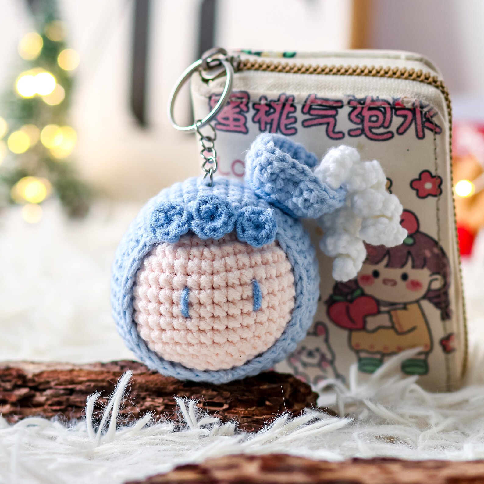 Aquarius Zodiac Crochet Keychain: Handmade Cotton Amigurumi Plush - Etsy