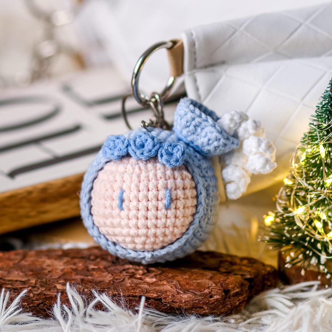 Aquarius Zodiac Crochet Keychain: Handmade Cotton Amigurumi Plush - Etsy