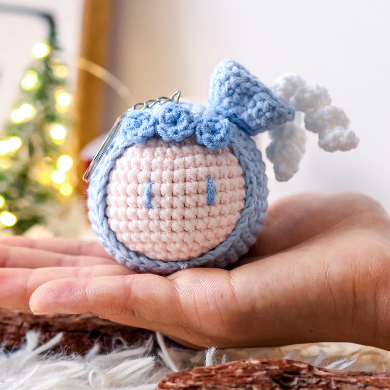 Aquarius Zodiac Crochet Keychain: Handmade Cotton Amigurumi Plush - Etsy
